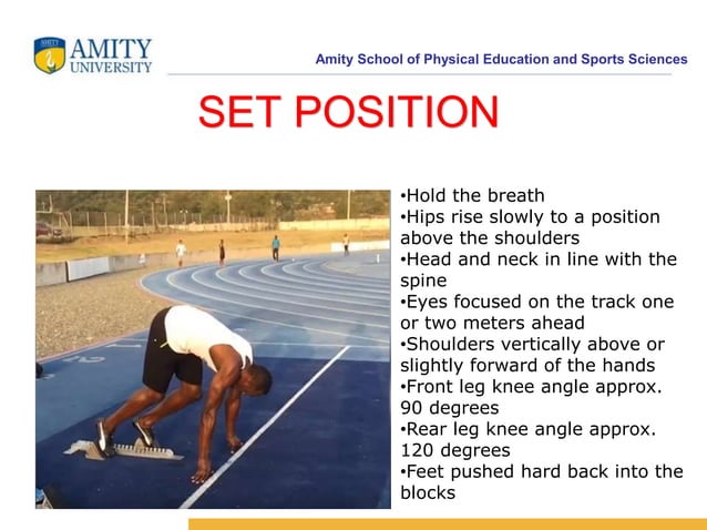 Types of start | PPTX | Track and Field | Sports