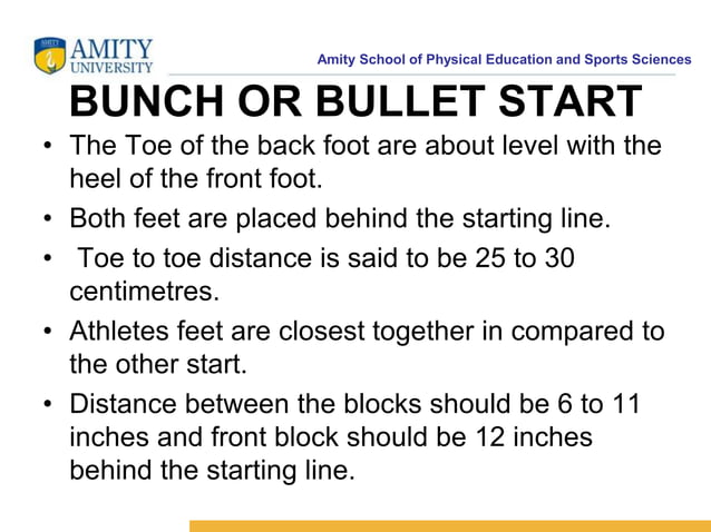 Types of start | PPTX | Track and Field | Sports