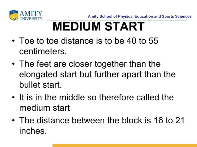 Types of start | PPTX | Track and Field | Sports