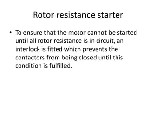 Types of starters of 3 phase induction motor | PPTX