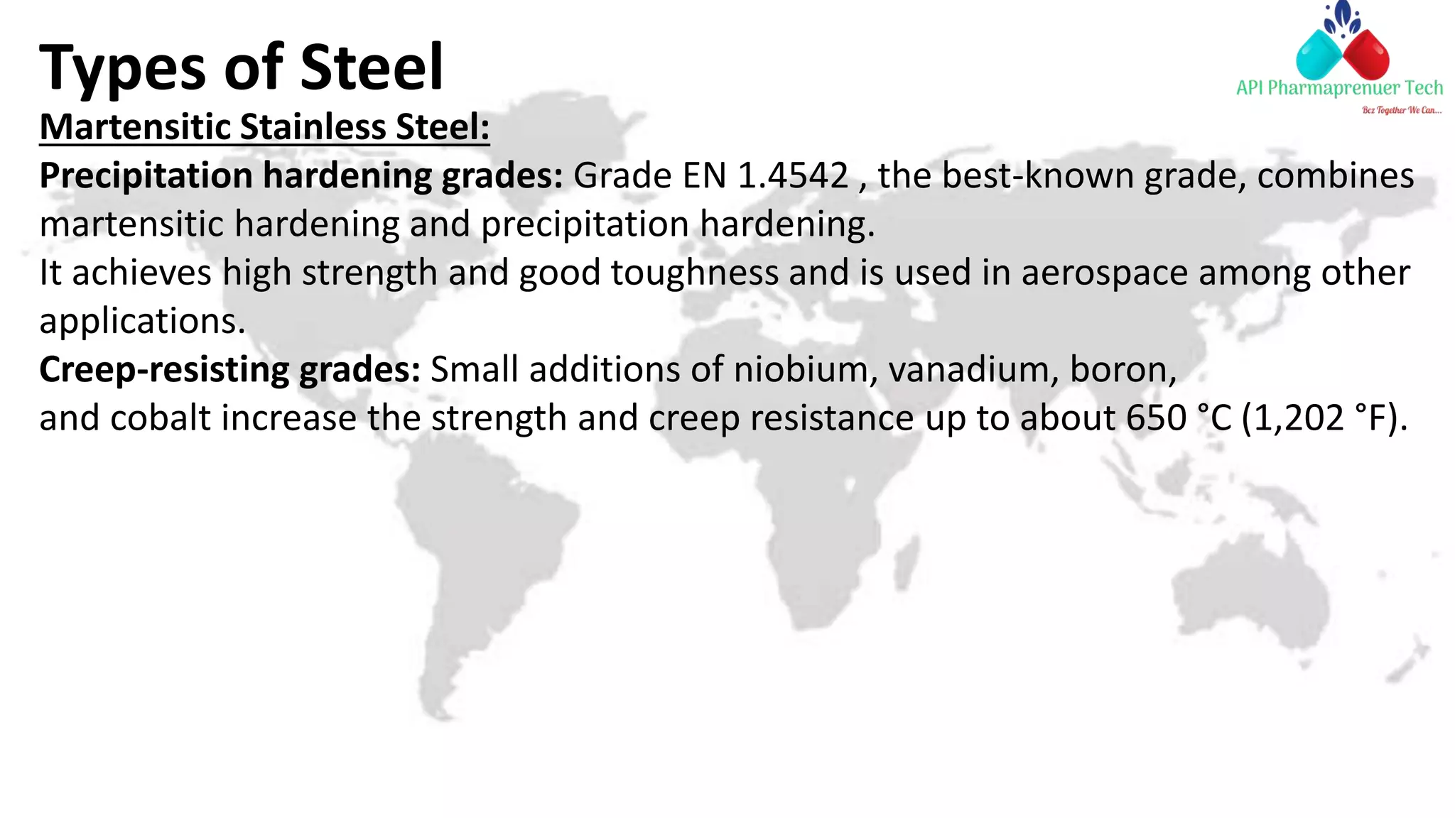 Types of steels used in API & Chemical Manufacturing Industries | PPT