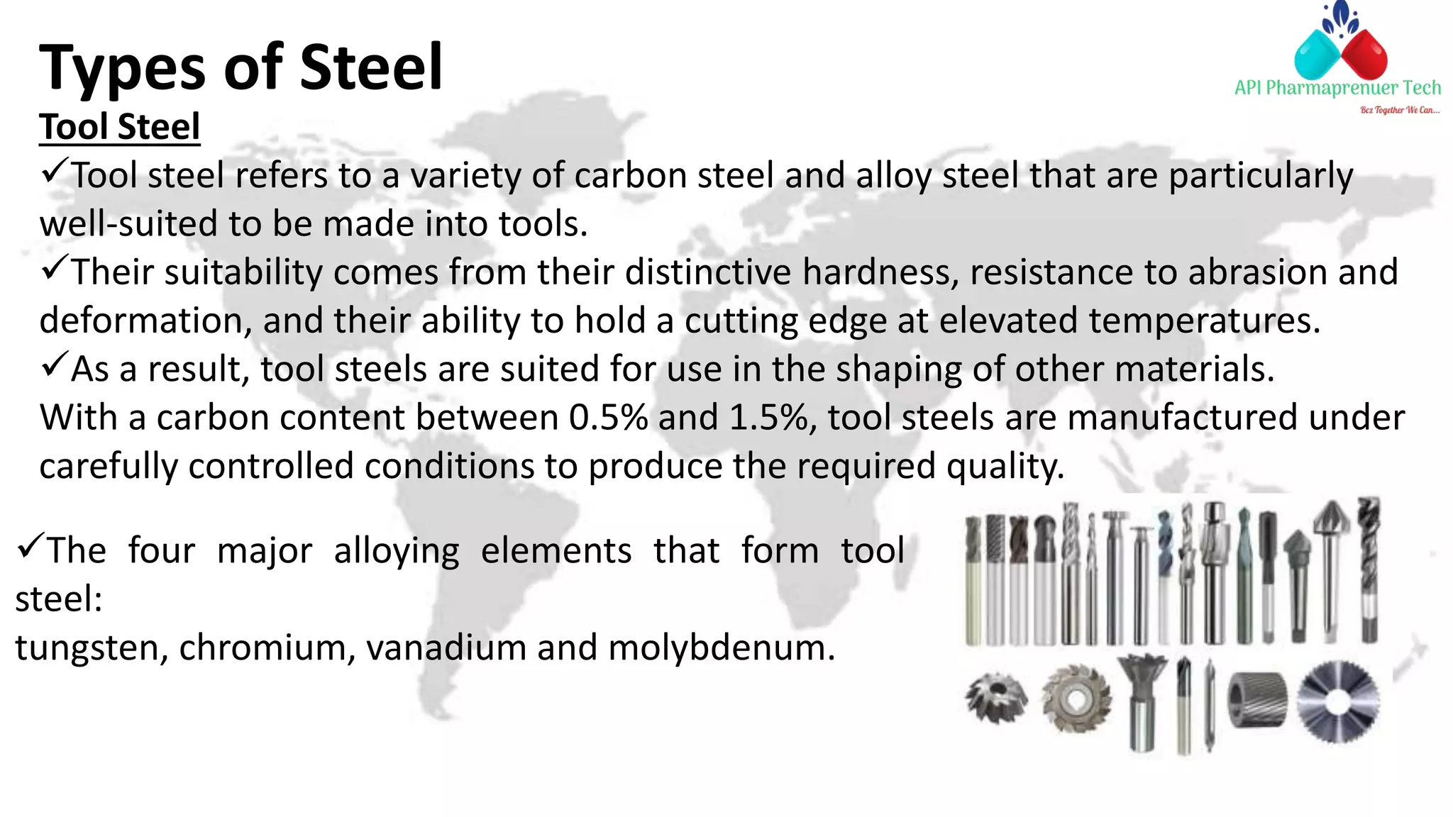 Types of steels used in API & Chemical Manufacturing Industries | PPT