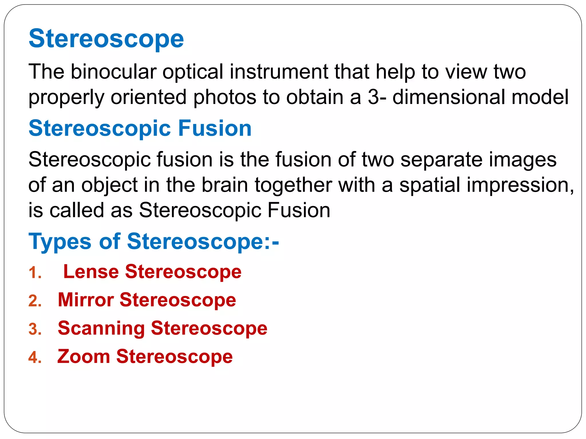 Types of stereoscope | PPTX
