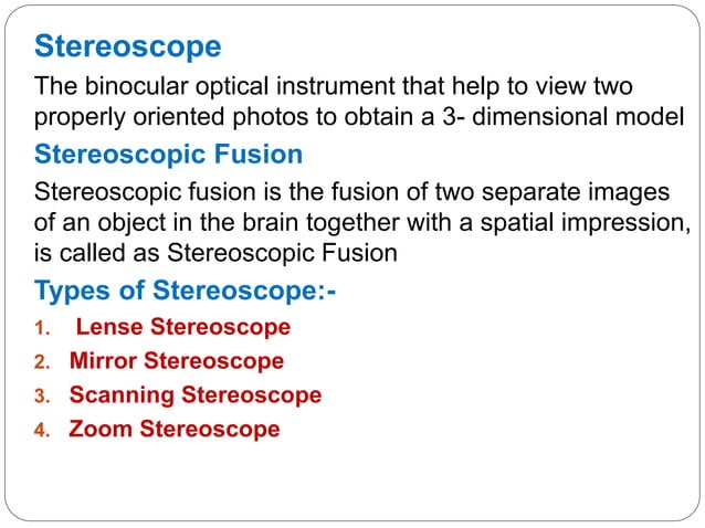 Types of stereoscope | PPTX | 3-D Graphics | Computer Software and ...