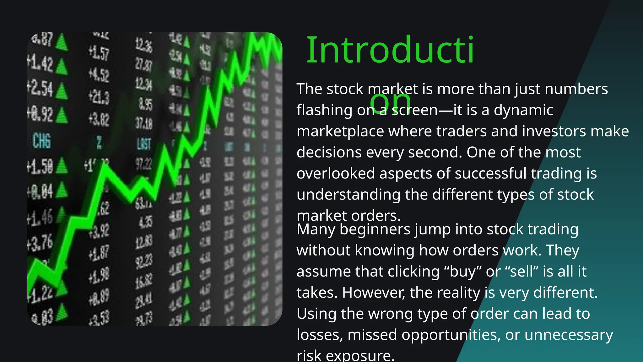 Types of Stock Market Orders lares algotech | PPTX
