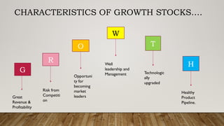 types of stocks value vs growth stocks ppt | PPTX