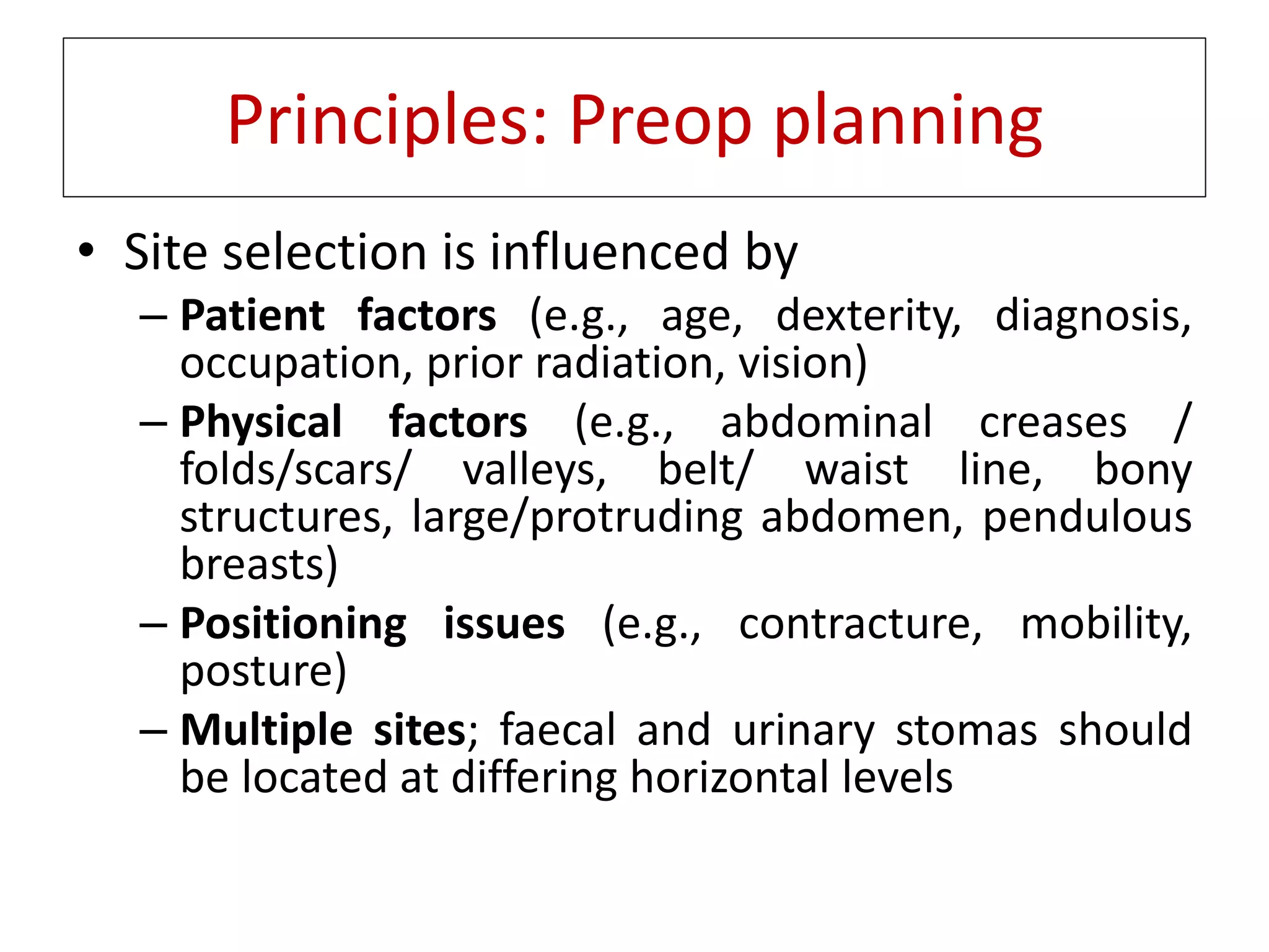 Types of intestinal stomas and management | PPTX