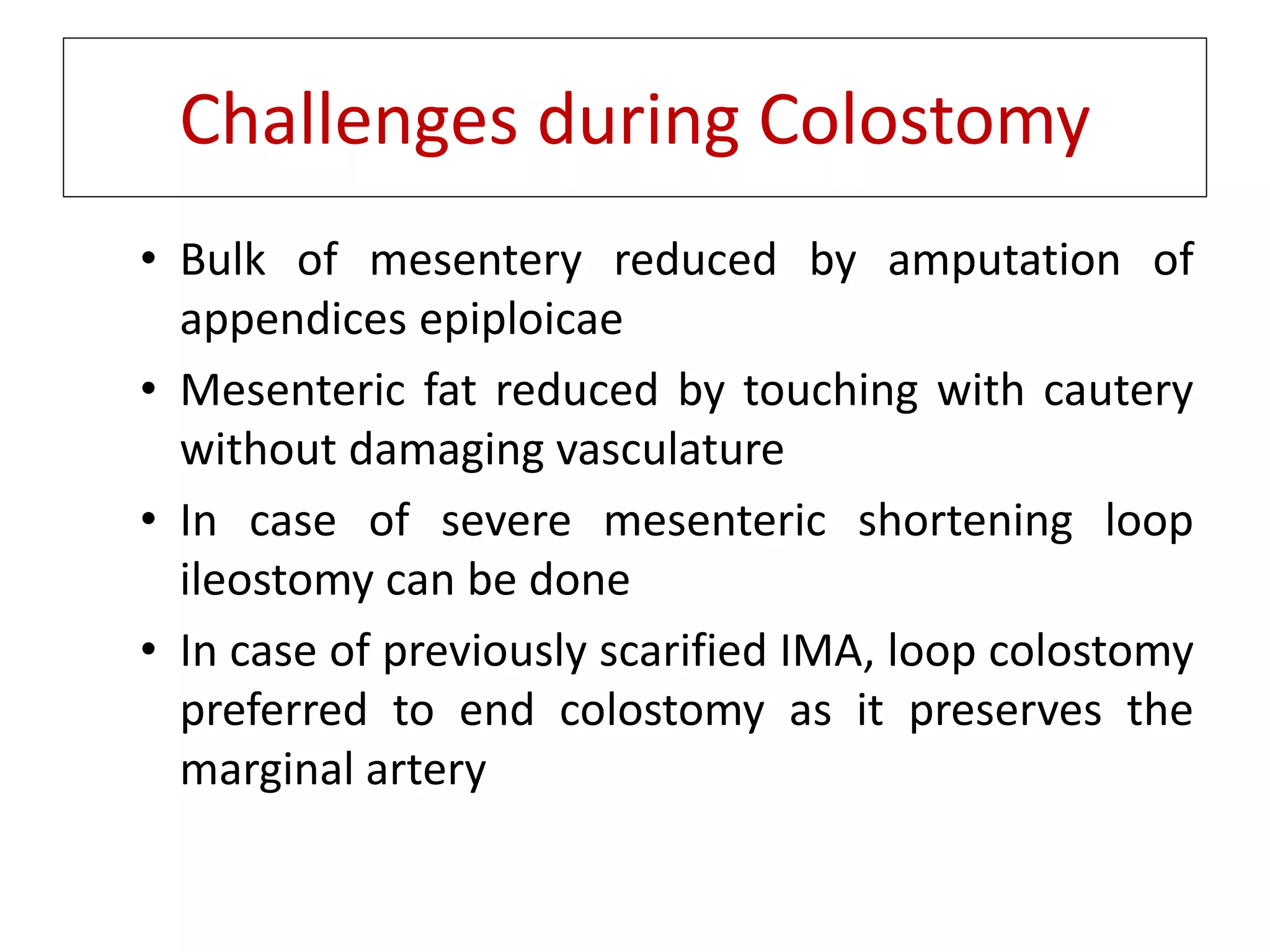 Types of intestinal stomas and management | PPTX