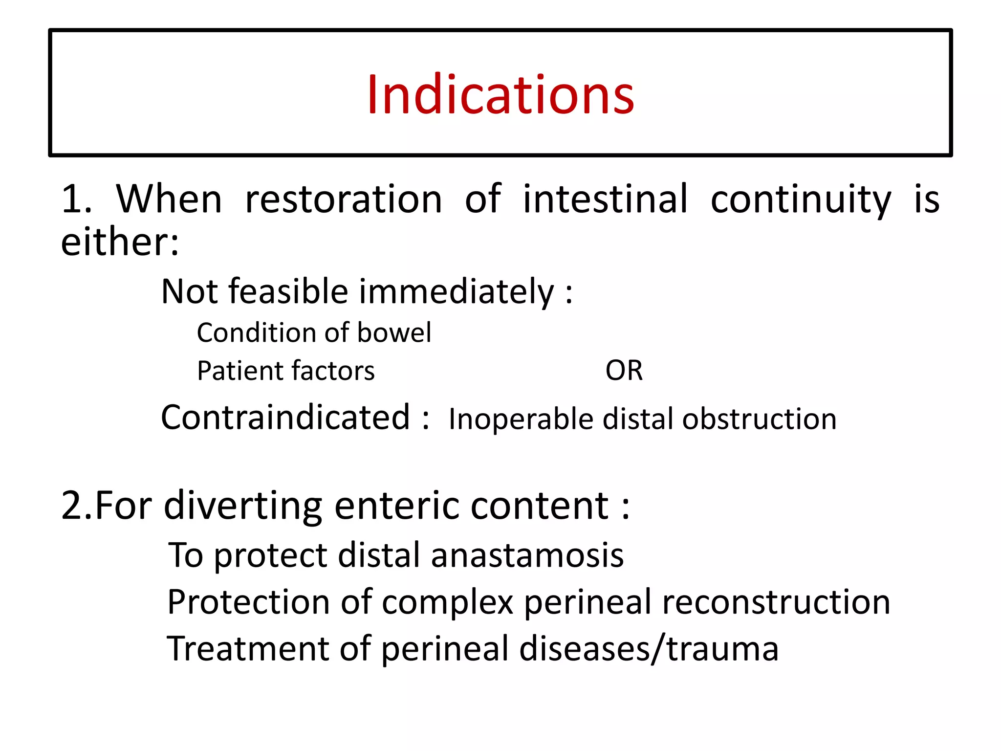 Types of intestinal stomas and management | PPTX