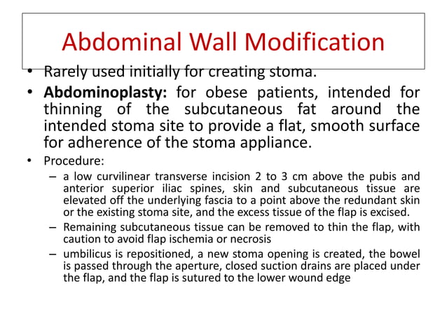 Types of intestinal stomas and management | PPTX