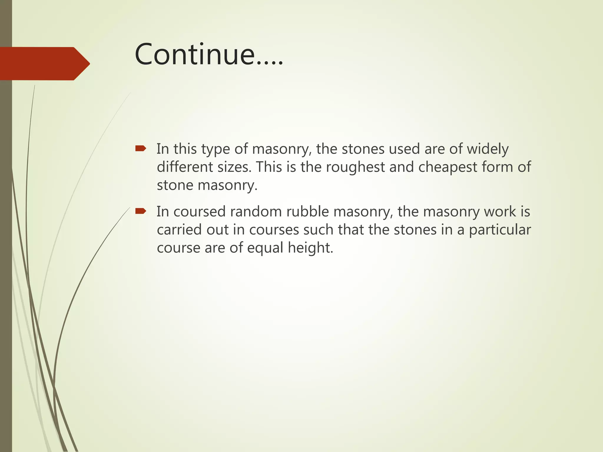 Types of stone masonry | PPTX