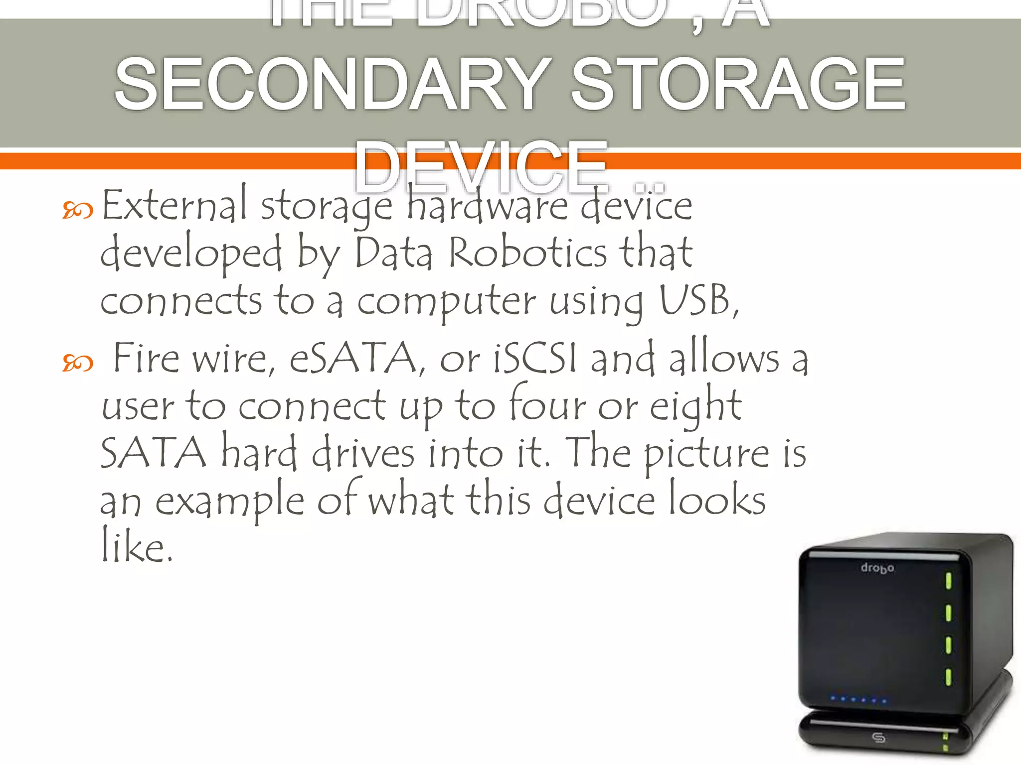 Storage devices | PPT
