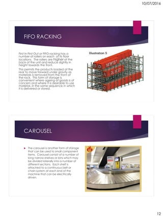Types of storage racking & layout | PDF | Woodworking | Arts and Crafts