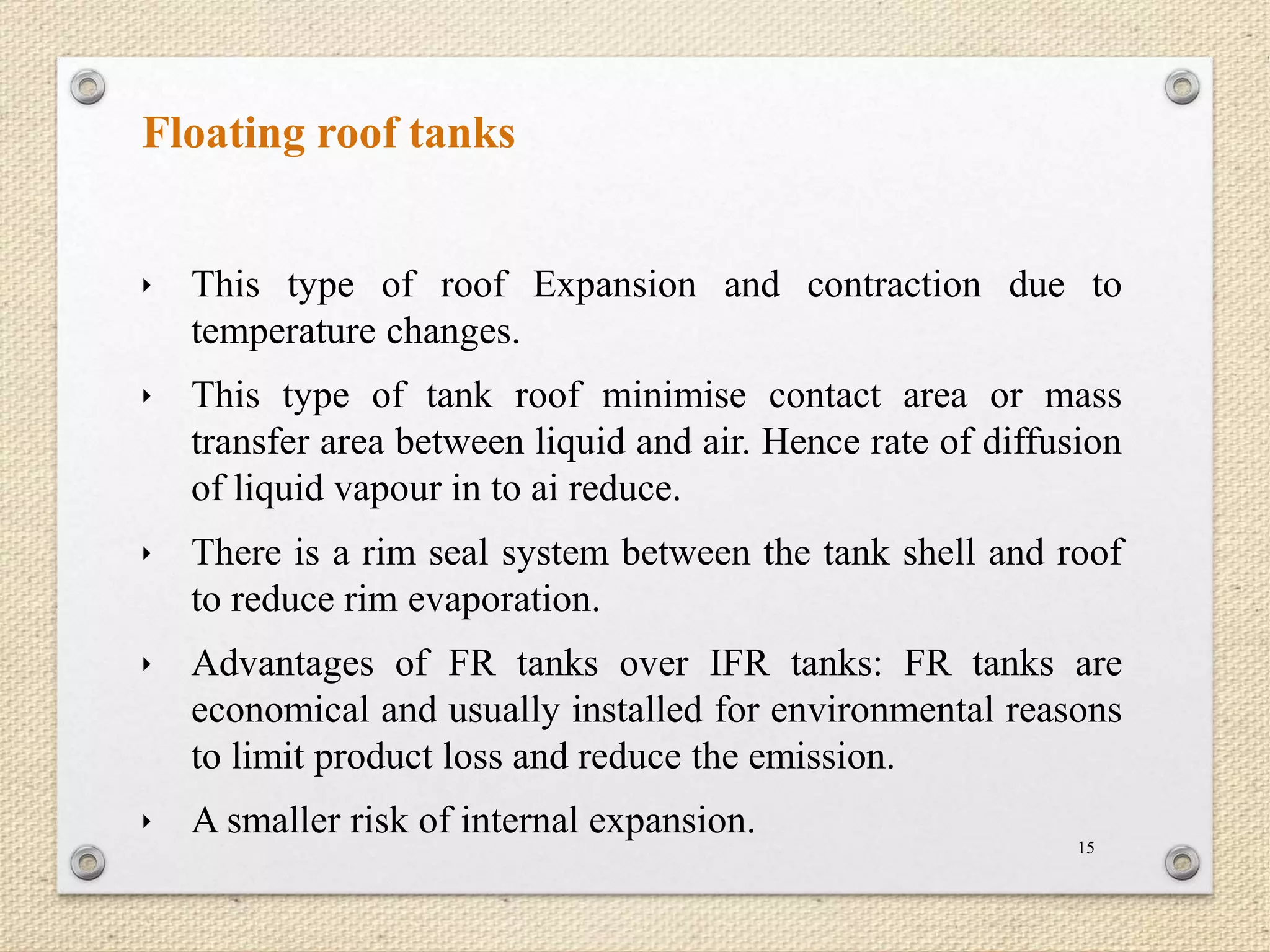Types of storage tanks | PPTX