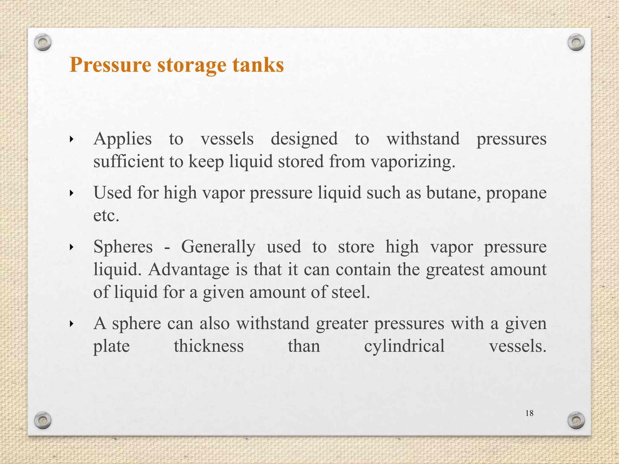 Types of storage tanks | PPTX