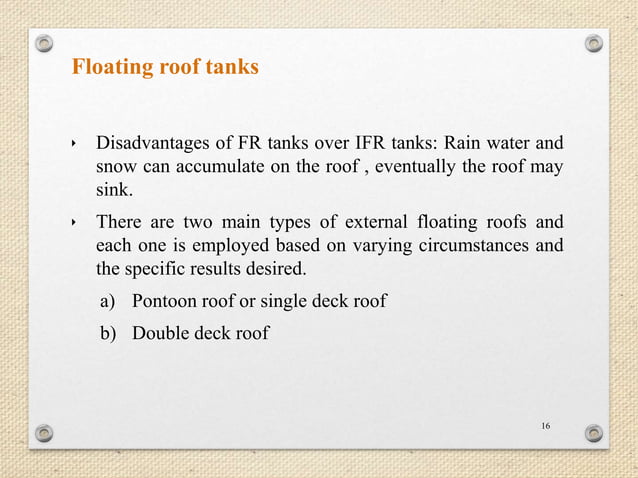 Types of storage tanks | PPTX | Chemistry | Science