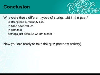 Types of stories for children | PPTX