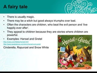 Types of stories for children | PPTX