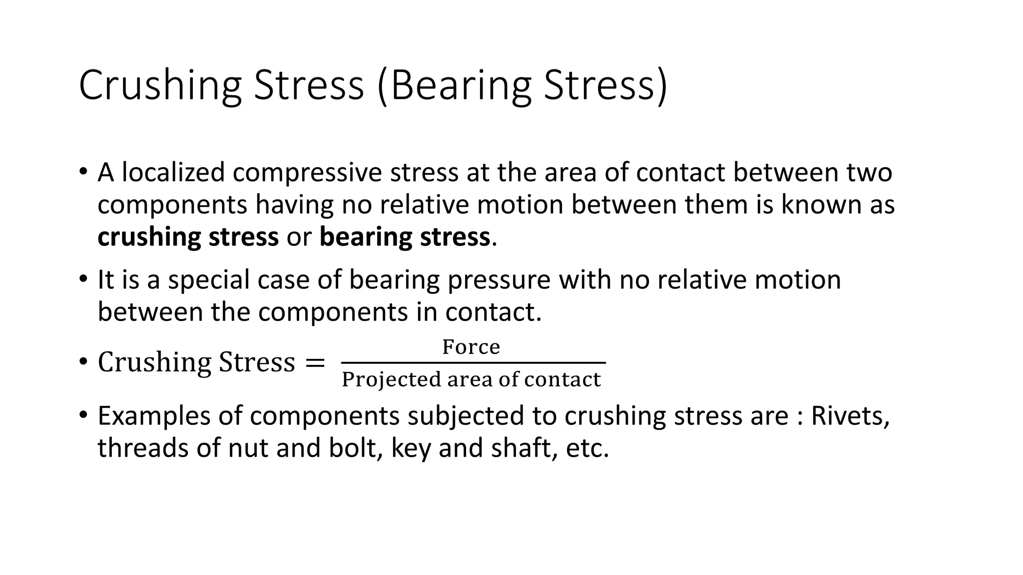 Types of stresses and theories of failure (machine design & industrial ...