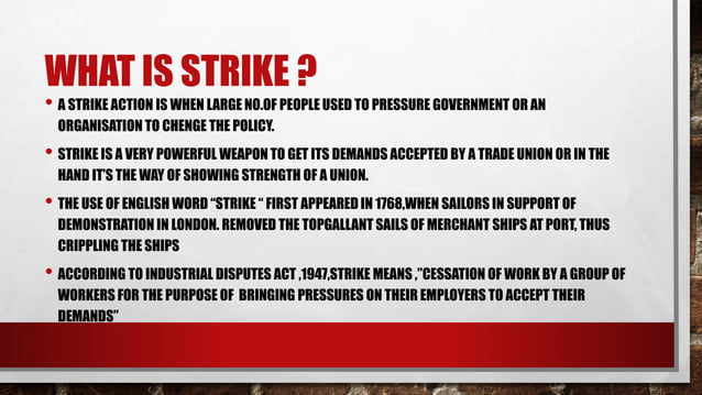 Types of strikes | PDF