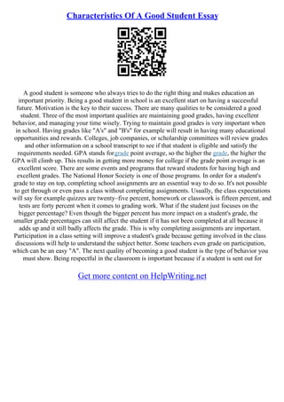 Types Of Students Essay | PDF