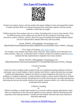 Types Of Students Essay | PDF