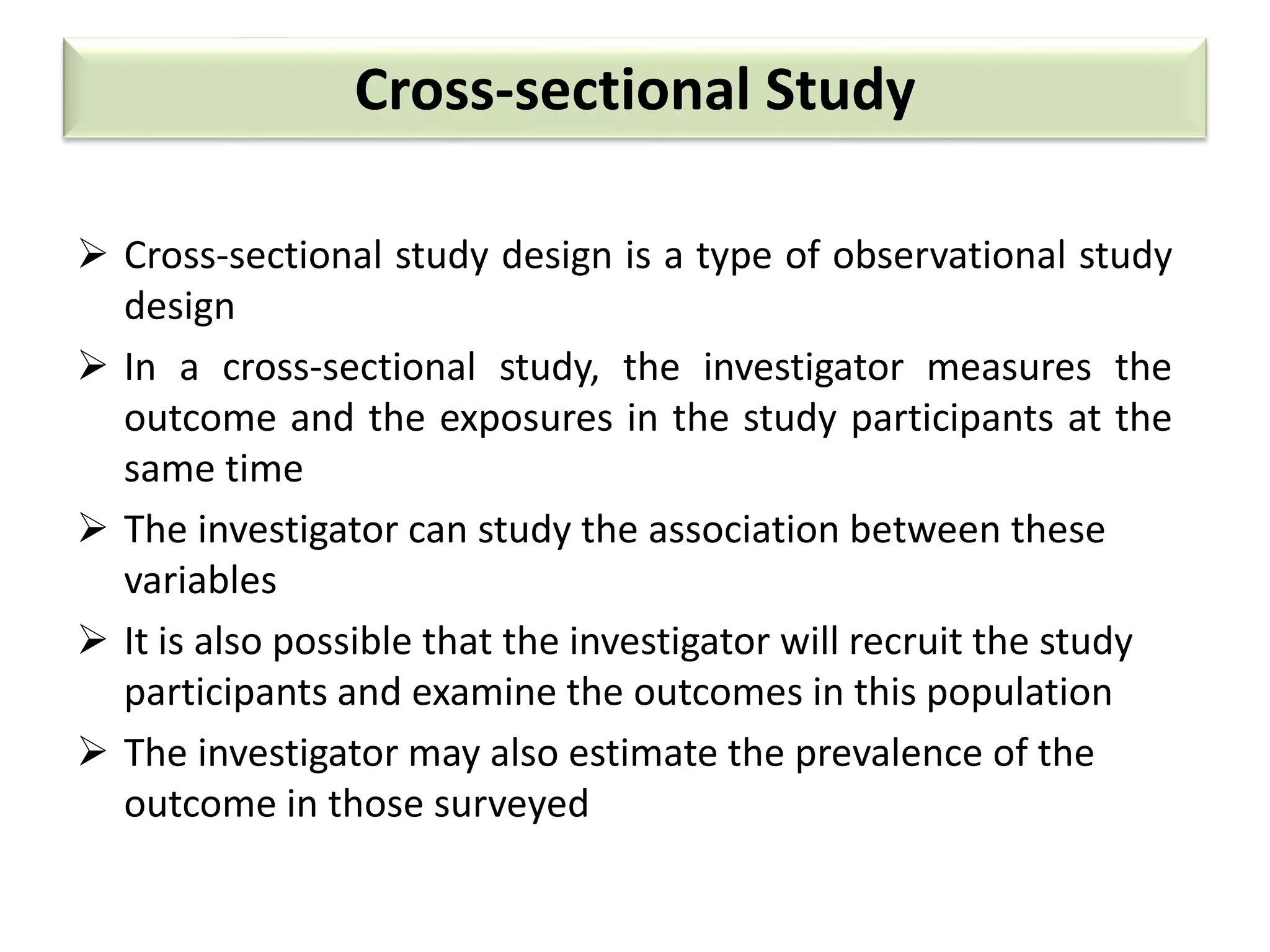 Types of studies in research | PPTX