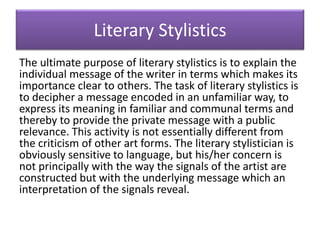 Types of Stylistics (2).pptx stylistics m | PPTX