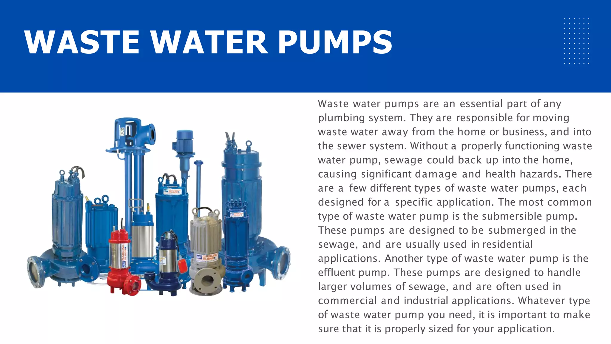 Types of Submersible Pumps by Darling Pumps.pptx