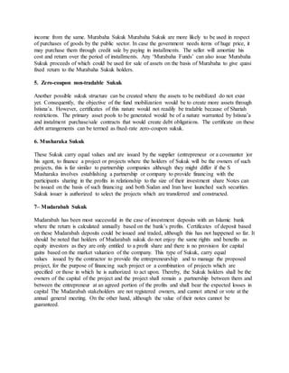 Types of sukuk | DOCX