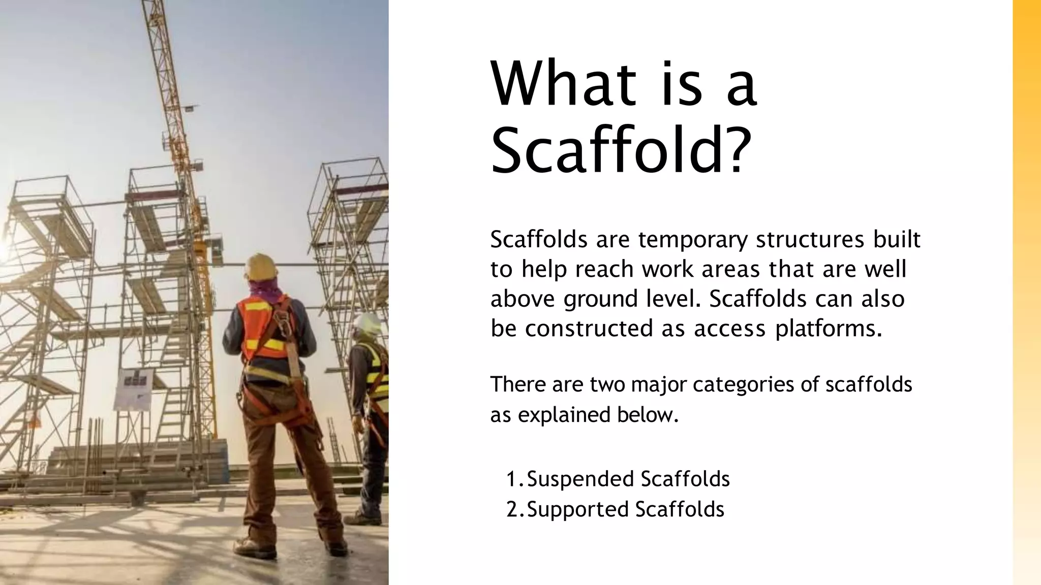 Types of Supported Scaffolds | PPTX