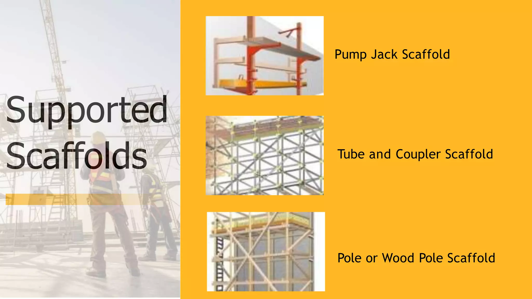 Types of Supported Scaffolds | PPTX
