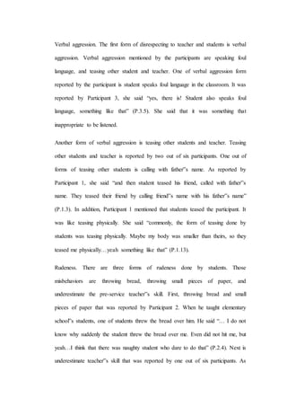 Types of surface misbehavior | DOCX