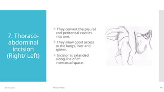 Surgical incision (Physiotherapy) (General Surgical Incision) | PPT