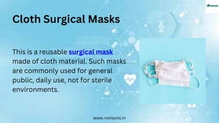 Types of Surgical Masks | PPTX