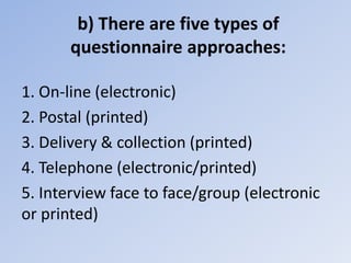 Types of survey questions research | PPTX