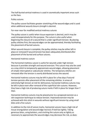 Types of suturing word document | DOCX