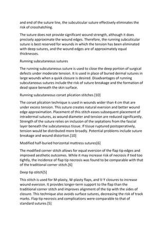 Types of suturing word document | DOCX
