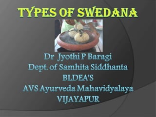 Types of swedana | PPTX
