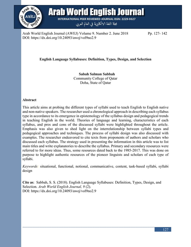 types of syllabus | PDF | Educational Assessment | Education