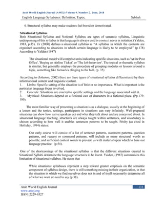 types of syllabus | PDF