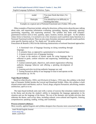 types of syllabus | PDF