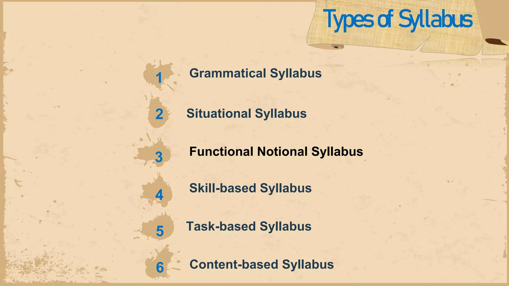 Types of Syllabus | PDF