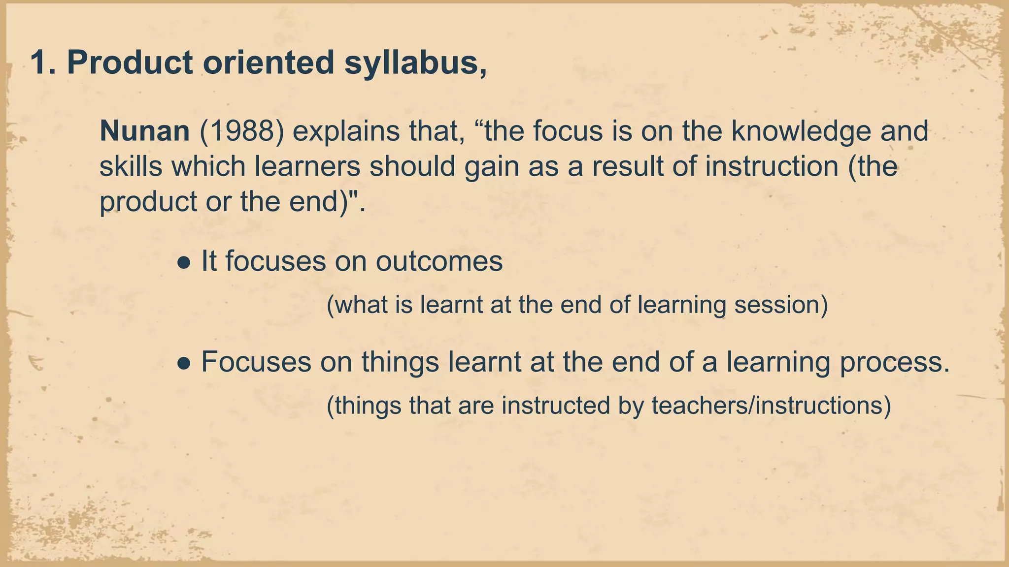 Types of Syllabus | PDF
