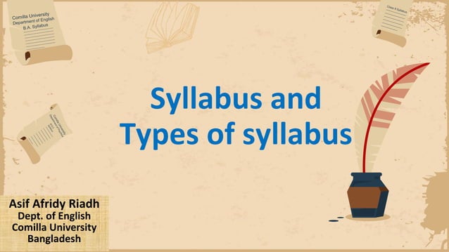 Types of Syllabus | PDF