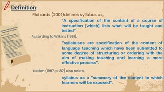 Types of Syllabus | PDF