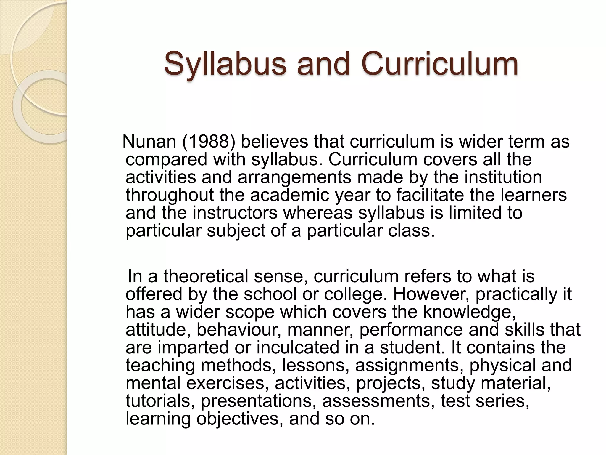 Types of syllabus design | PPTX
