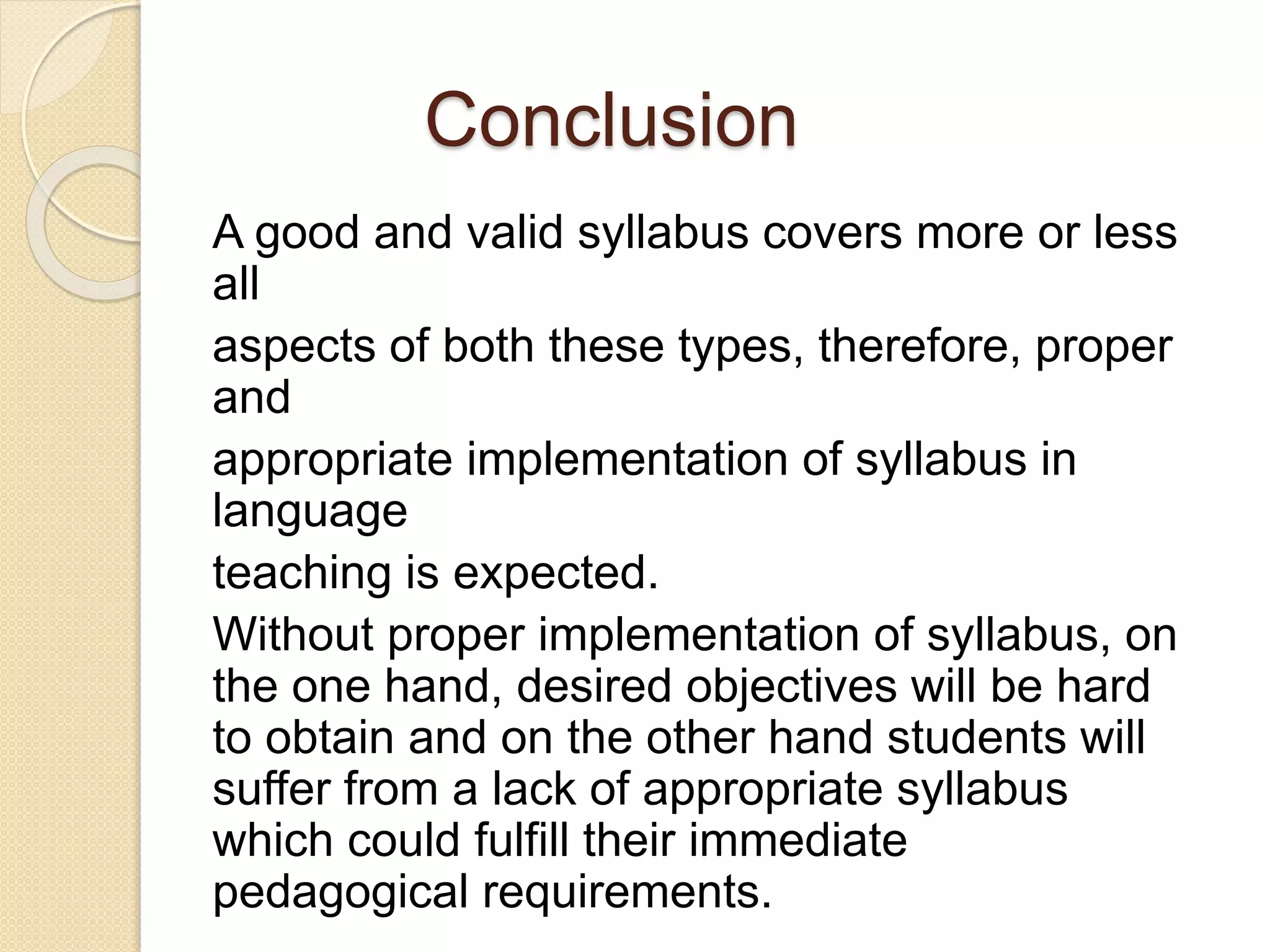 Types of syllabus design | PPTX