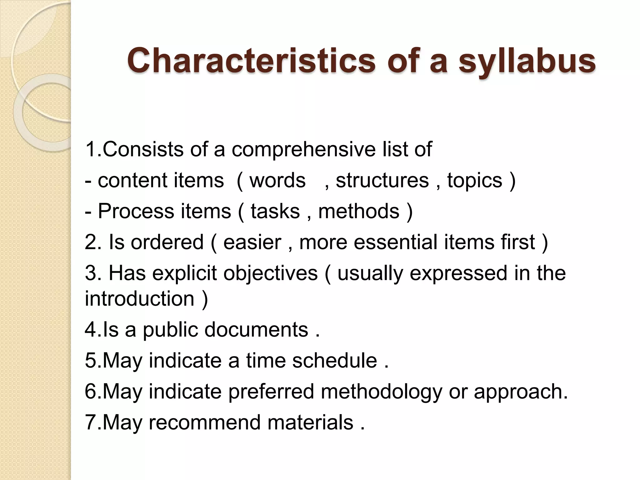 Types of syllabus design | PPTX