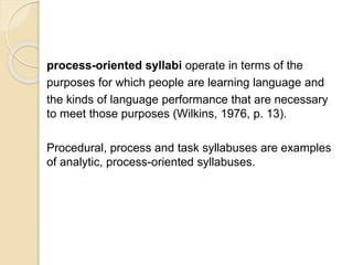 Types of syllabus design | PPTX